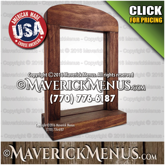 Custom Wooden Table Tents - Made in the USA